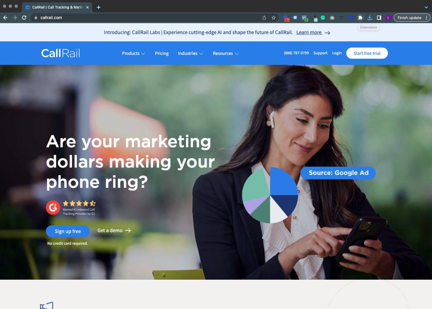 CallRail Digital Marketing Reporting - Oviond